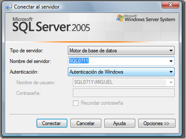 JAVA desde cero: Solucionar error 18456 al conectar a SQL Server 2005